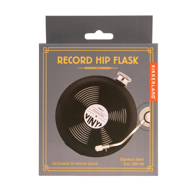 Record Hip Flask | Kikkerland | The Penguin Gallery