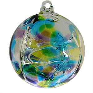 3in Fairy Dew Drop Blue, Purple & Yellow | Artisans Glass | The Penguin ...