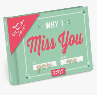 Fill in the Blank Why I Miss You Book | Knock Knock | The Penguin Gallery