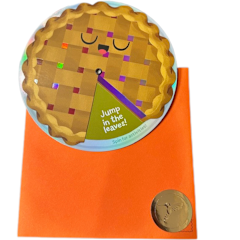 Thanksgiving Thankful Pie Wheel Card | Papyrus | The Penguin Gallery