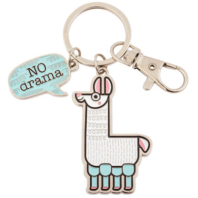 Enamel Llama Keychain| Karma | The Penguin Gallery