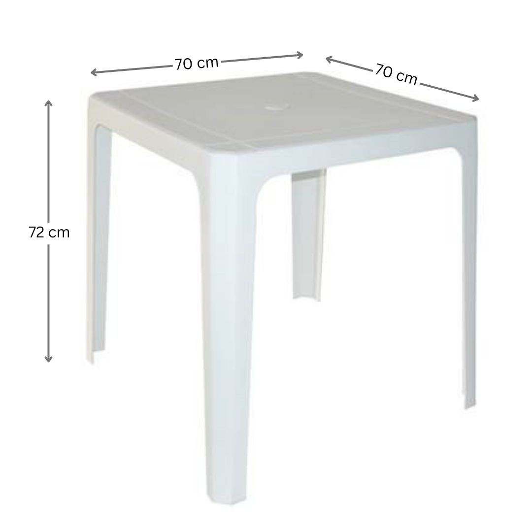 Stacking Square Plastic Bistro Patio Table | Garden Furniture | Front ...