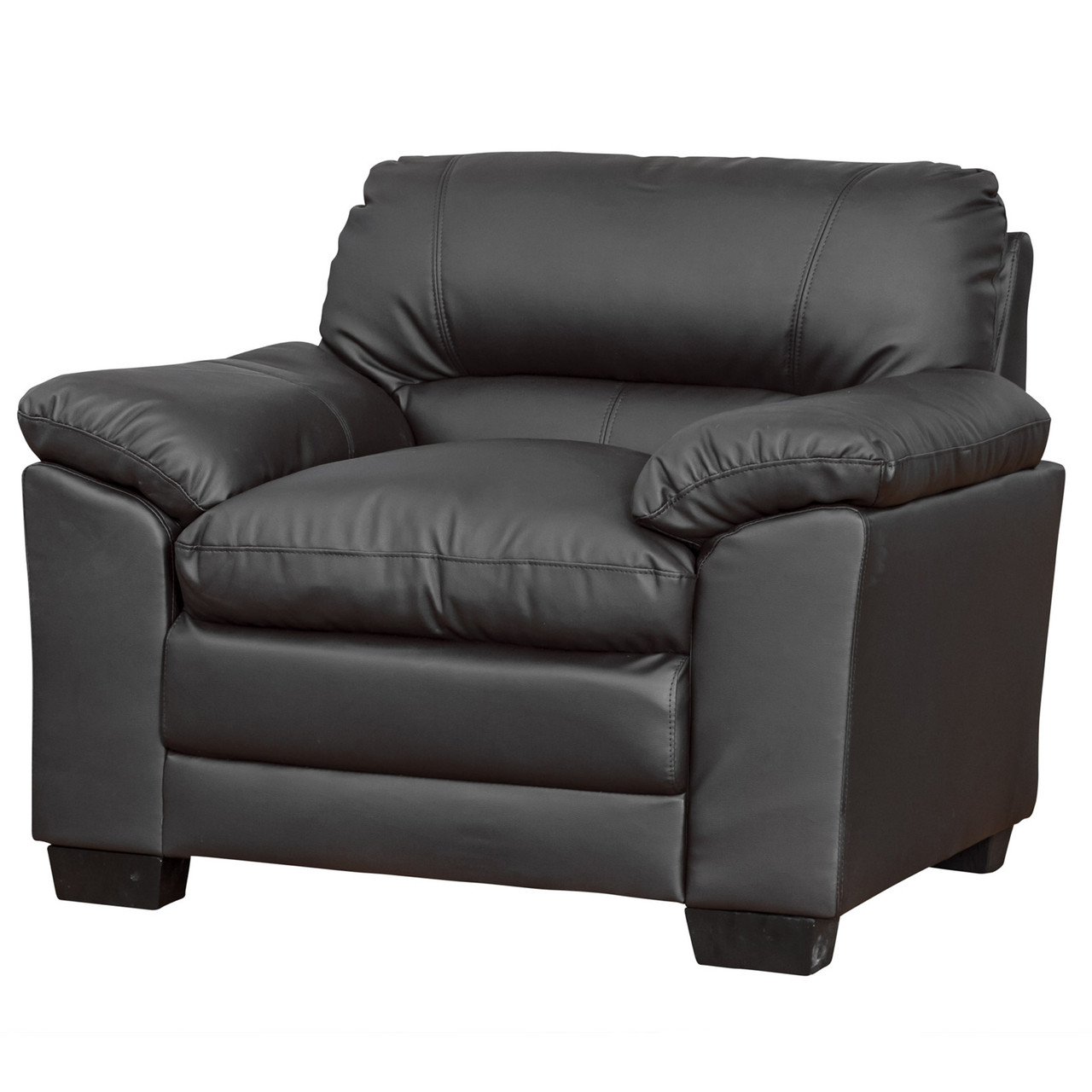 Modern 1 Seater Leather Sofa - Front Row Furniture