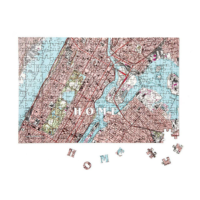 Custom Street Map Puzzle - Plum Select