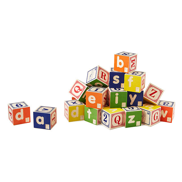 Braille & Sign Language Blocks - Plum Select