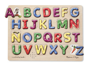 Spanish Alphabet Sound Puzzle - 27 Pieces - Plum Select