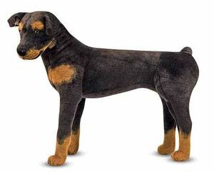 Rottweiler Giant Stuffed Animal - Plum Select
