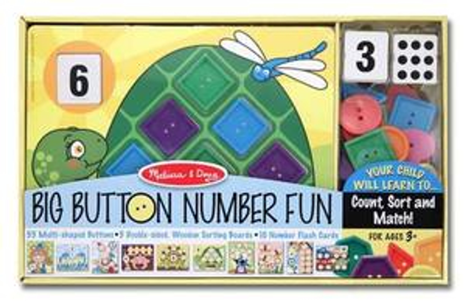 Big Button Number Fun Plum Select Big Button Number Fun Plum Select