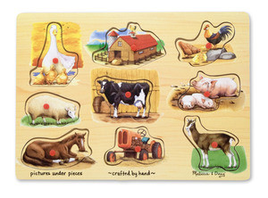 Farm Peg Puzzle - Plum Select