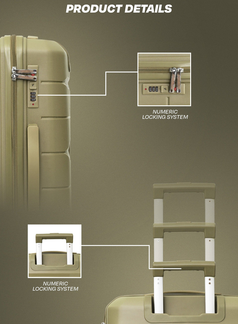 Gold Luggage Set (3-Piece): Statement Piece for Travel