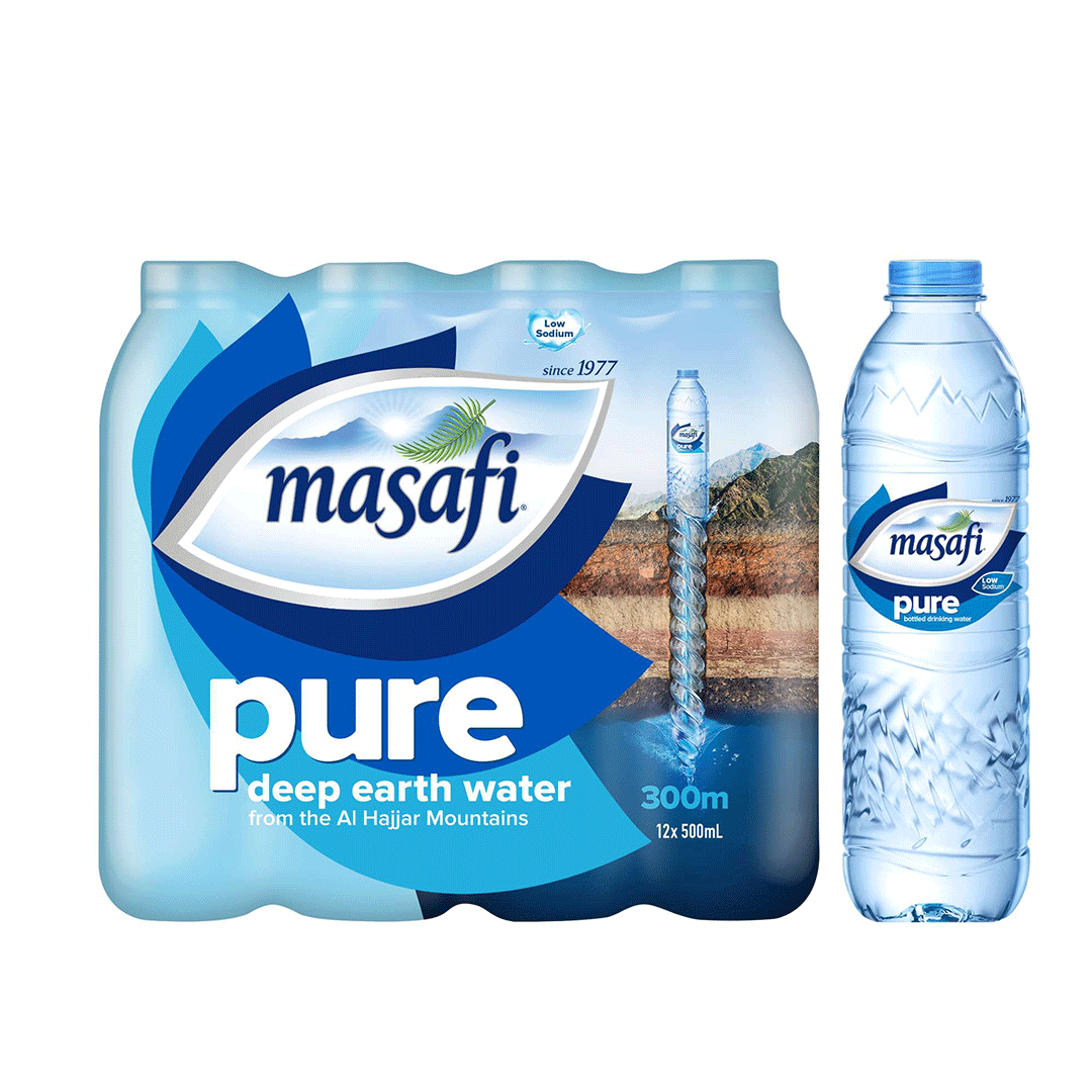 Masafi Pure Drinking Water 500ml Pack of 12 | Deliver2mum