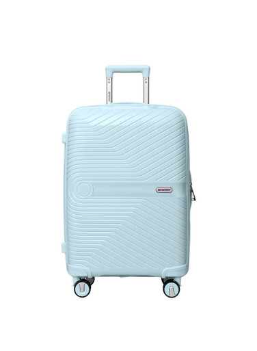 Spacious Blue Check-In Luggage (28 Inch): Polypropylene, Spinner