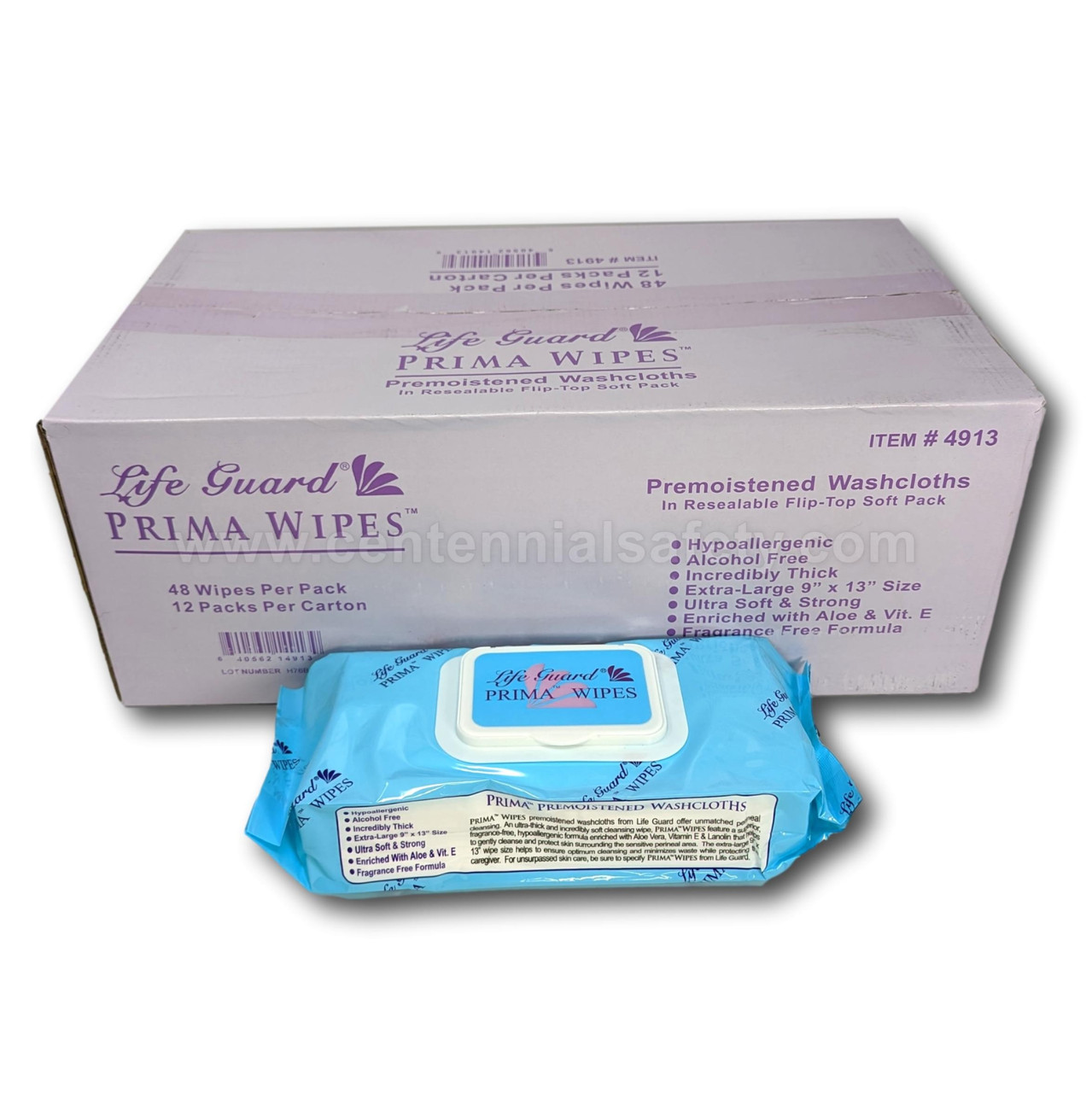 Prima™ Extra Large Wipes – Fragrance-Free & Hypoallergenic