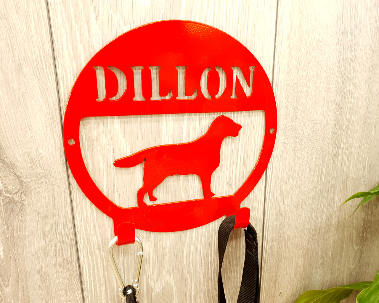 Personalised Dog Lead Hook | Hurstbourne Forge