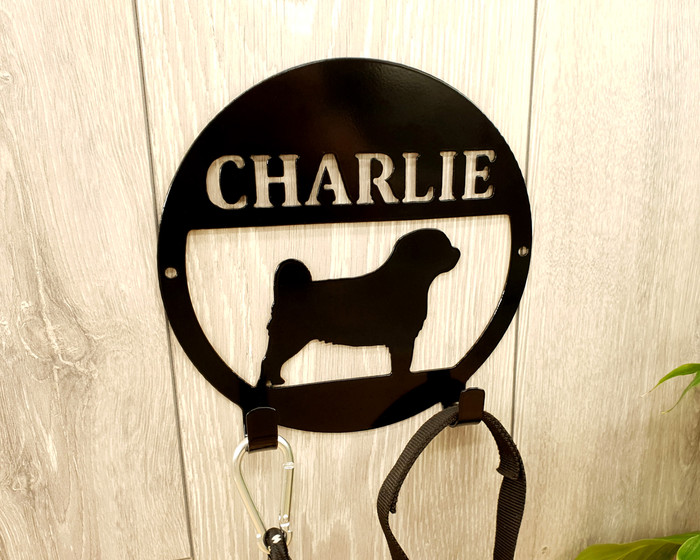 Personalised Dog Lead Hook | Hurstbourne Forge