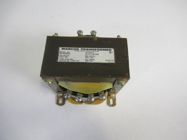 Marcus MO200J Transformer 200VA Pri 600V Sec 120/240V 50/60Hz 1Ph USED ...
