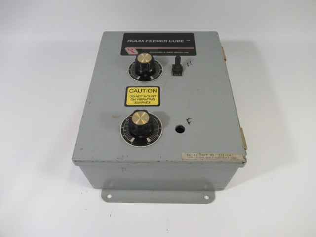 Rodix FC-43 Feeder Cube 120V 50/60Hz 15A MISSING 1 TOGGLE SWITCH ! AS ...
