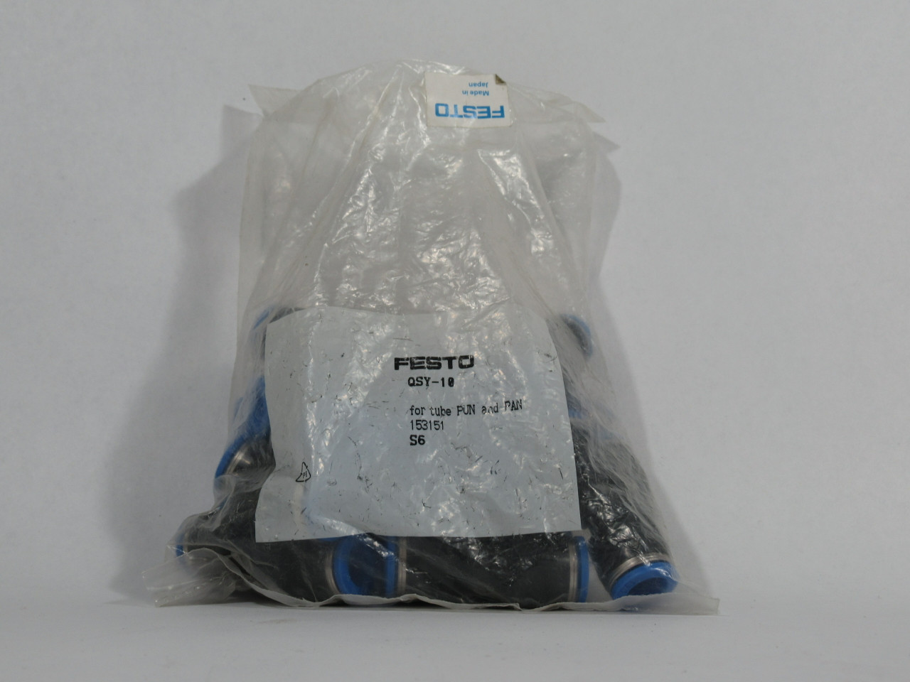 Festo 153151 QSY-10 Push-in 10mm Y Connector 10-Pack ! NWB ...