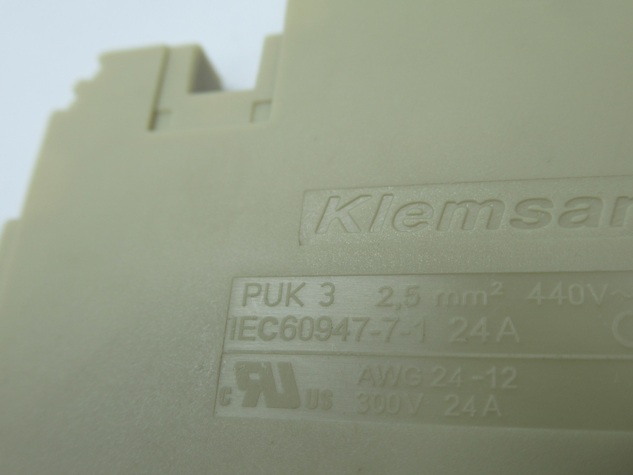 Klemsan PUK-3/NM Terminal Block 2.5mm 440V BEIGE Lot of 20 ! WOW ...