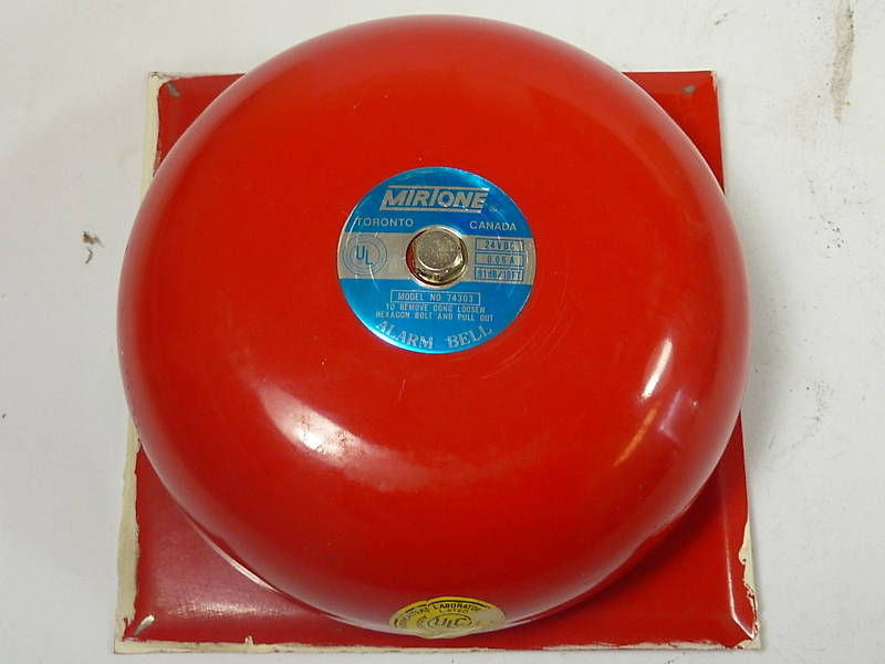 Mirtone Alarm Bell 24VDC 0.06A 91dB/10FT 74303 USED - Industrial ...