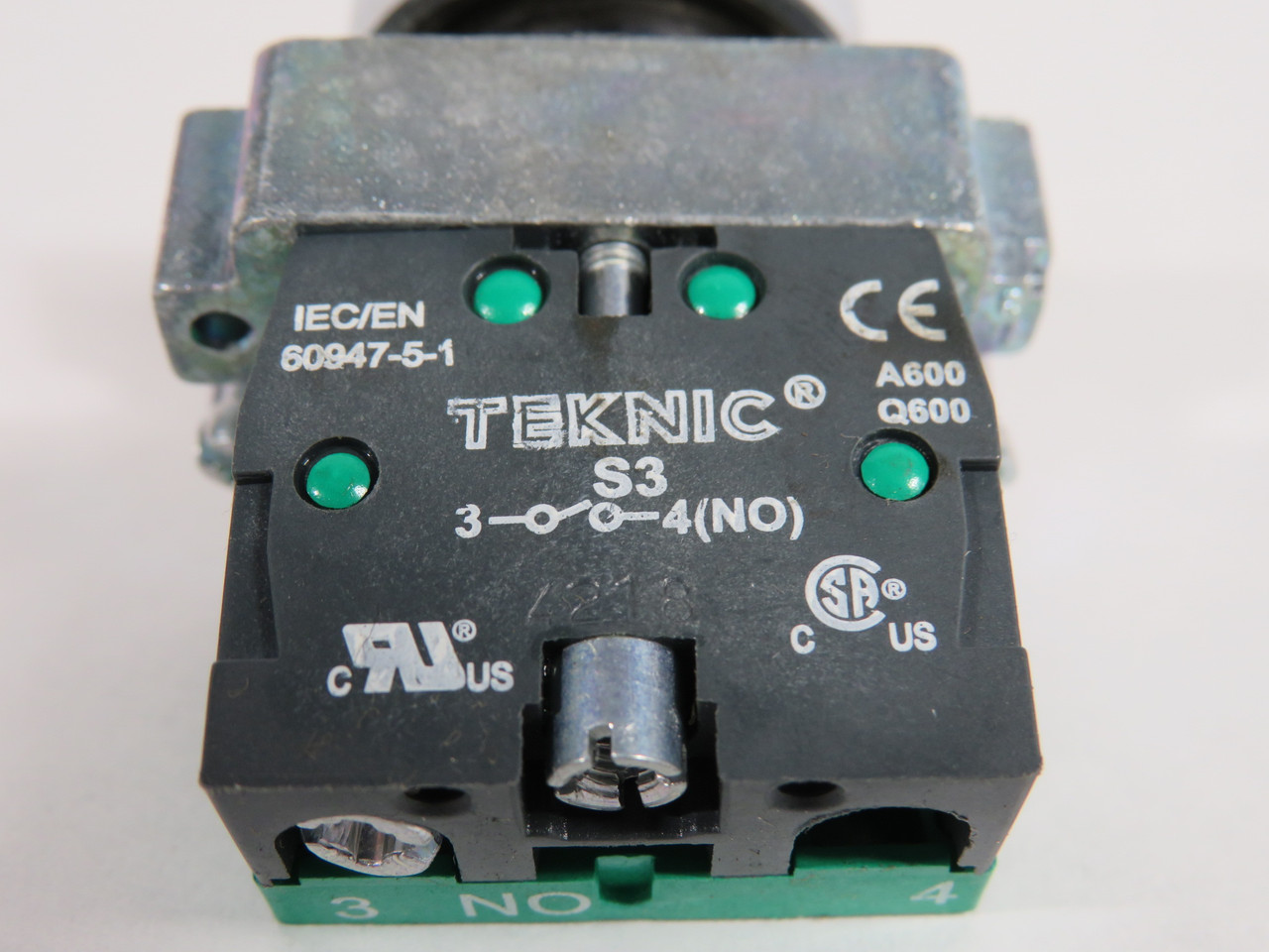 Teknic 2PSF3RH10 Recessed Push Button Assembly 1NO Green Cap 2AF3RH ...