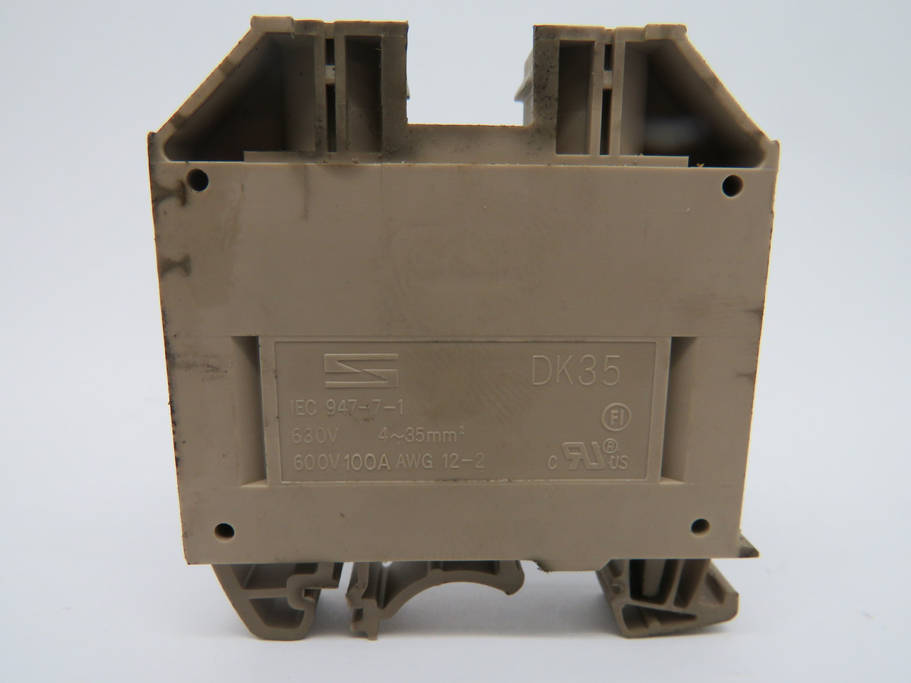 Dinkle DK35 Terminal Block 600V 100A AWG12-2 BEIGE USED - Industrial ...