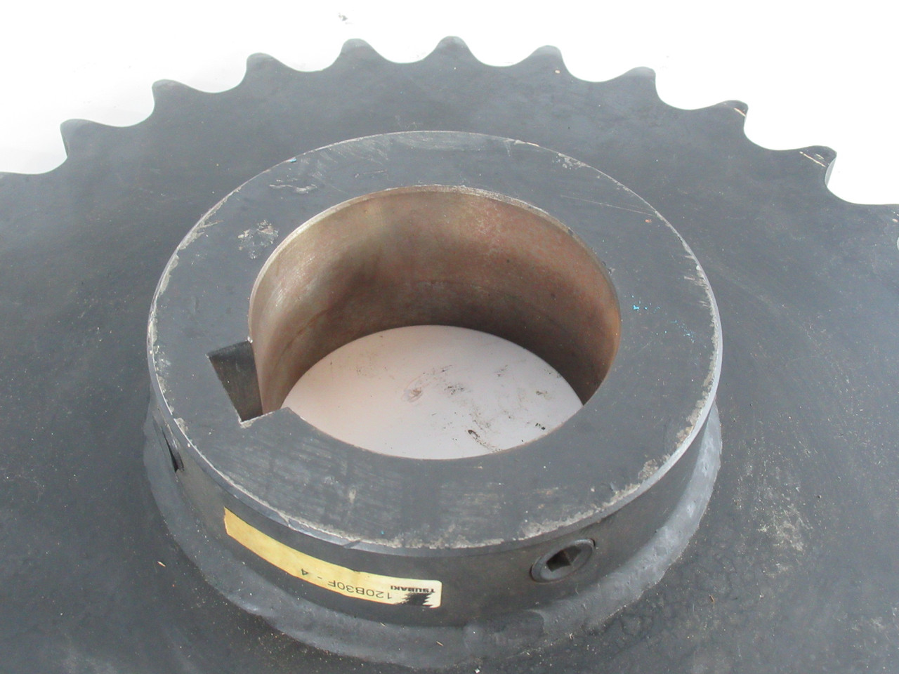Tsubaki 120B30F-4 Roller Chain Sprocket 4" Bore 30 Teeth 120 Chain USED ...