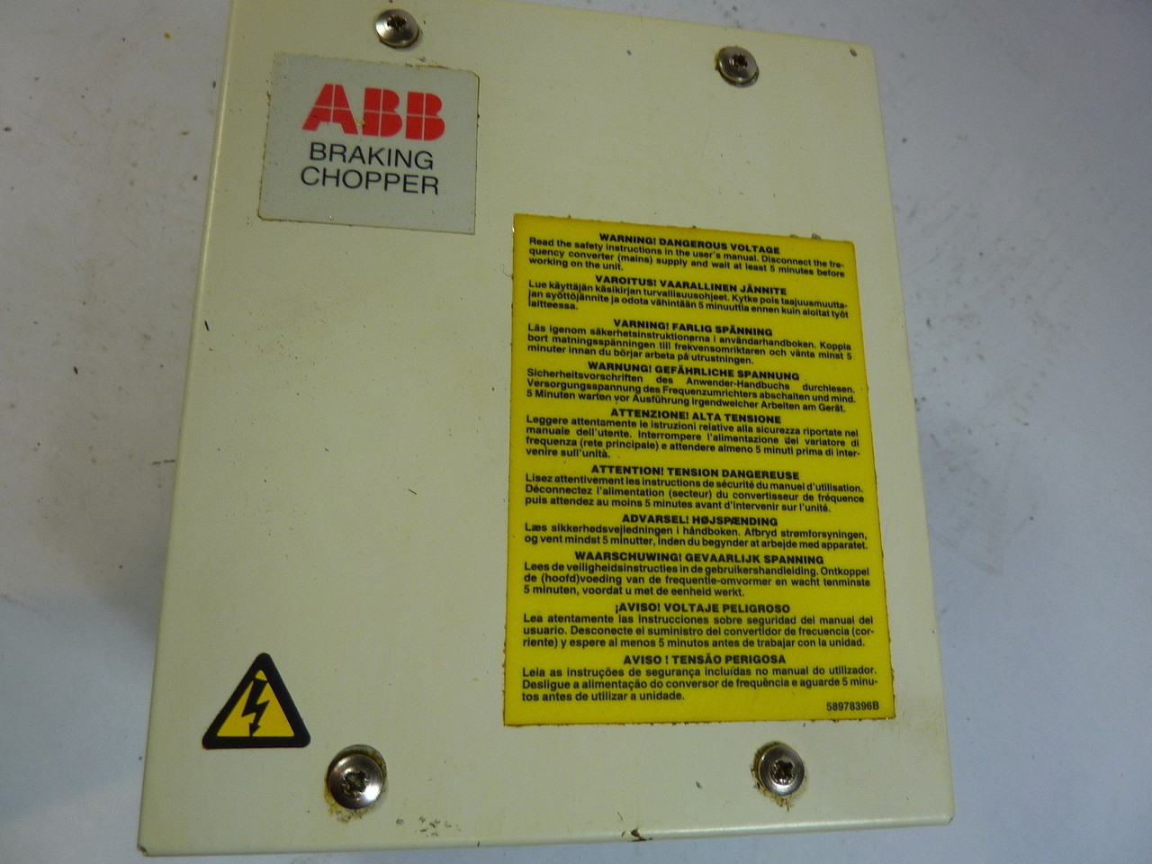 ABB NBRA-663 External Braking Chopper 600V USED - Industrial Automation ...