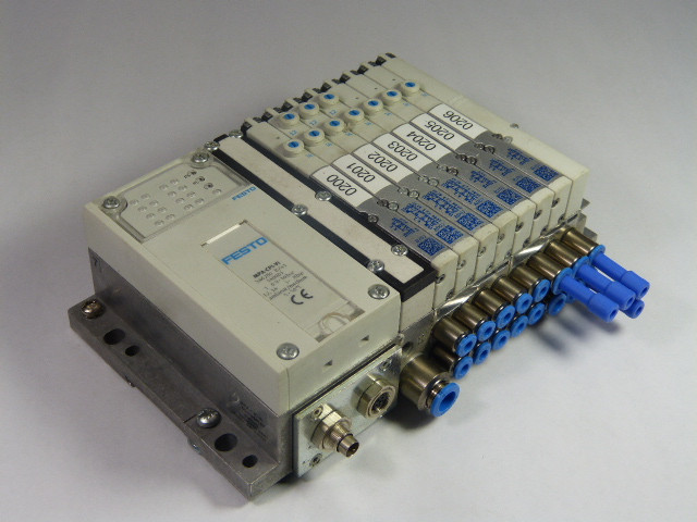 Festo MPA-CPI-VI/B702/AD02 Solenoid Valve Assembly W/ 4 B702 & 3 AD02 ...