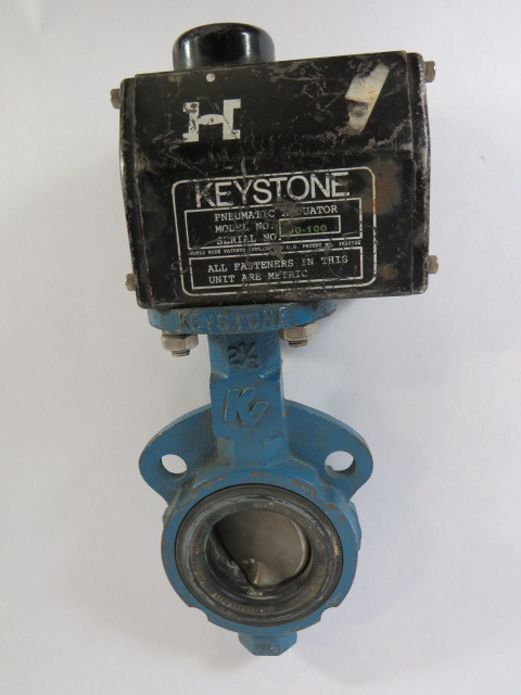 Keystone DN 2.5" F990 CEE2 Trim 150 Test Valve c/w Pneumatic Actuator ...