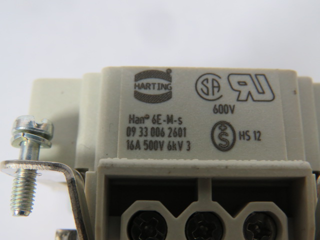 Harting 09330062601 Male Insert Connector 16A 500V ! WOW ! - Industrial ...
