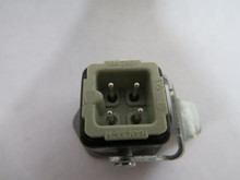 Harting 09200032611 HAN-3A-M4 Male Connector w/Enclosure 4P 10A 250V ...