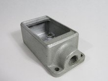Crouse-Hinds FS1 Condulet Device Box 1/2" Single Gang Grey Iron Alloy ...