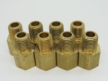 Parker 222P-4-4 Brass Pipe Adapter 1/4" Male NPT x 1/4" Female NPT Lot ...