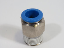 Festo 153010 QS-1/2-12 Push-In Fitting R1/2" Thread 12mm Tube OD ! NOP ...