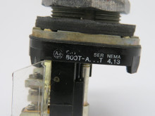 Allen-Bradley 800T-A9A Ser T Push Button 600V 1NO 1NC Yellow COSMETIC DMG USED - Industrial ...