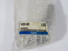 SMC VH210-N02 Panel-Mount Hand Valve 1/4" NPT 3-Position Closed Center NWB - Industrial ...