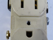 Hubbell CR15I Ivory Duplex Receptacle 15A 125V 3W 2P USED - Industrial ...