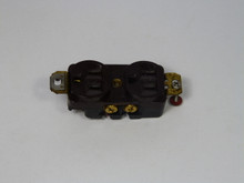 Hubbell 5252 Brown Receptacle 15A 125V USED - Industrial Automation Canada