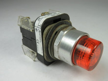 Allen-Bradley 800T-QB24A Ser T Push Button Illuminated Amber 1NO 1NC 24V USED - Industrial ...