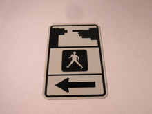 Generic Metal Crosswalk Sign 3 Sections 8" x 5" USED - Industrial ...