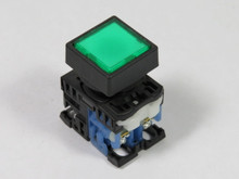Fuji Electric AR22F0M-10E3G Push Button Illum LED 1NO 24V Green Flush ...