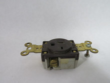 Hubbell 5461 Brown Single Receptacle 20A 250V 3W 2P USED - Industrial ...