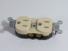 Hubbell 5252AI Duplex Receptacle 15A 125V 2 Pole 3 Wire Ivory USED ...