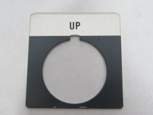 Allen-Bradley 800T-X556 Metal Push Button Legend Plate UP USED ...