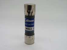 Edison MOL3 Fast Acting Fuse 3A 250V USED - Industrial Automation Canada