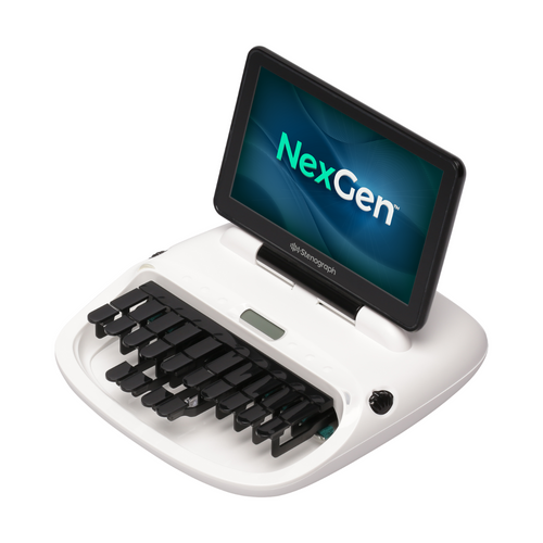 NexGen Sky White and Black Stenographer Writer