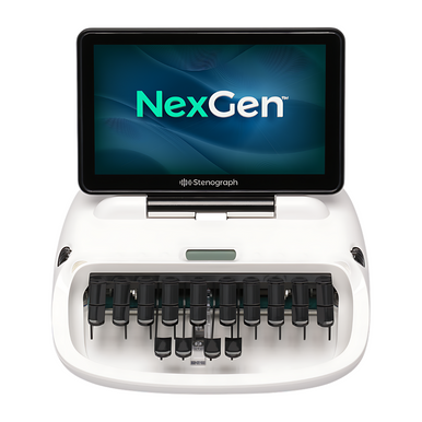 NexGen Sky White and Black Stenographer Writer