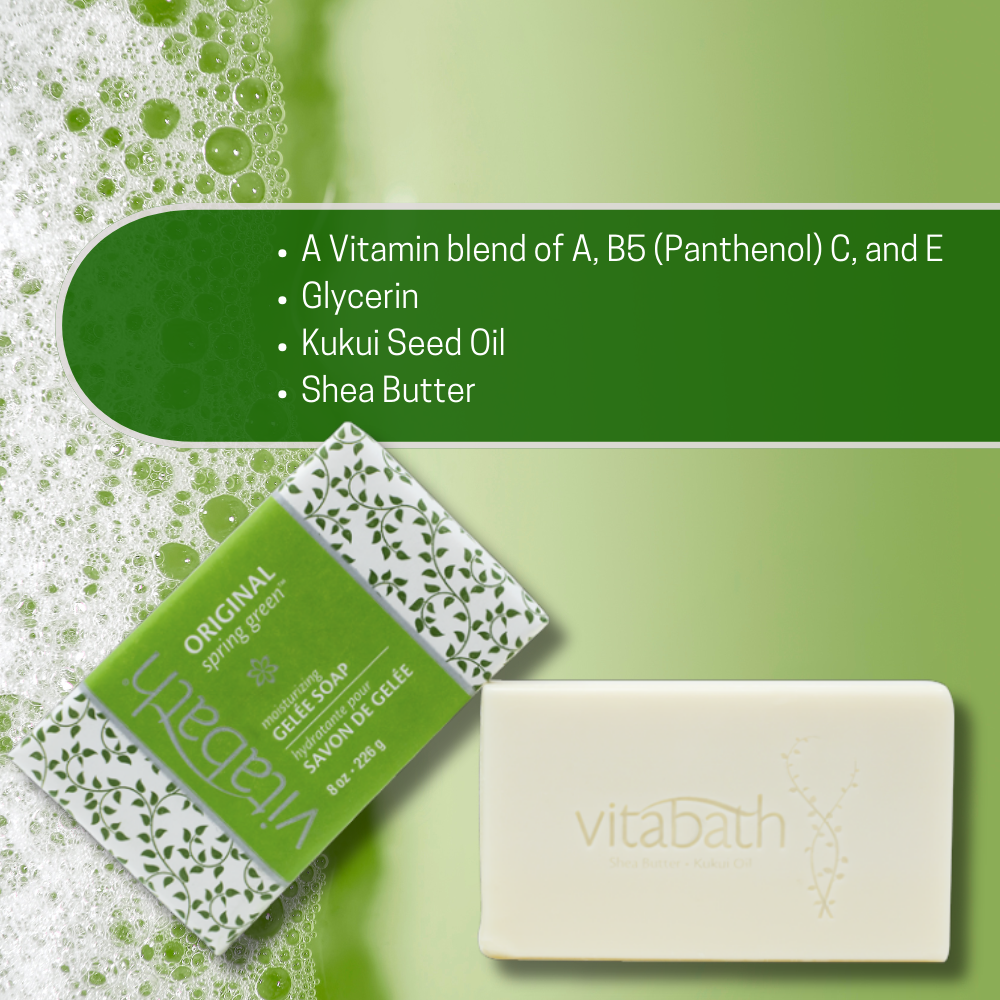 Original Spring Green Moisturizing Bar Soap | Vitabath Bath & Body
