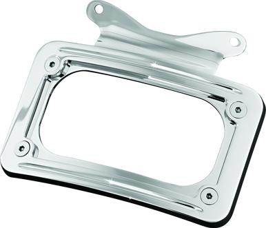 Curved Motorcycle License Plate Frame Motorcycle Black Telescopic ...